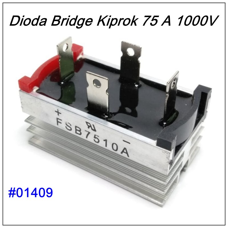 Diode Bridge FSB7510A Kiprok 75A 1000V Bridge Diode 4 Pin Heat sink ...