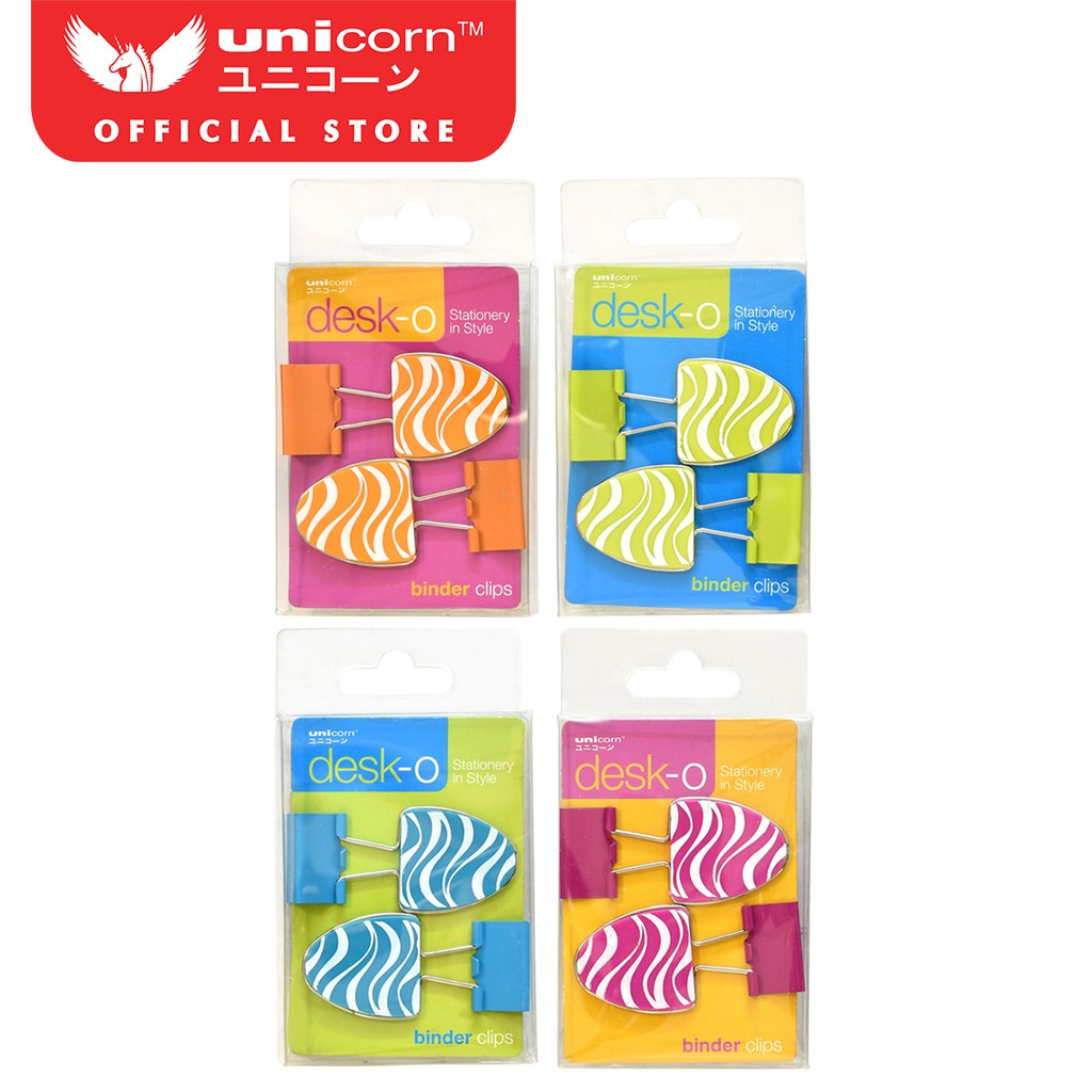 Unicorn Shaped Binder Clips Assorted 82203 | Shopee Malaysia
