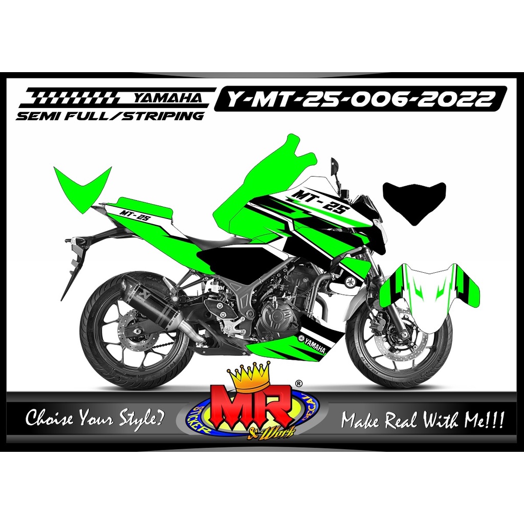 Yamaha MT25 FullBody Racing Sporty Decal Sticker Quality sticker ...