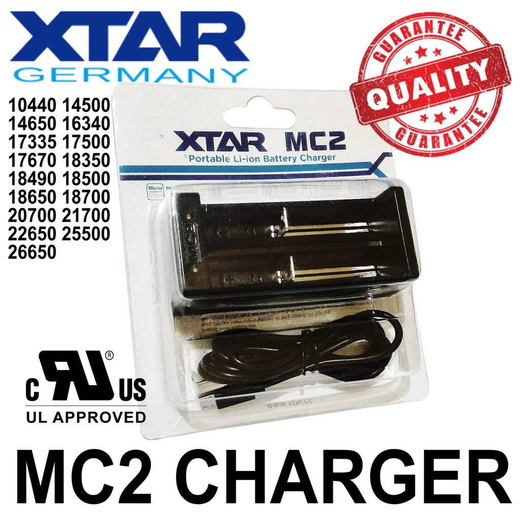 NEW original XTAR MC2 Portable micro USB 5V Li-on intelligent 14500 ...