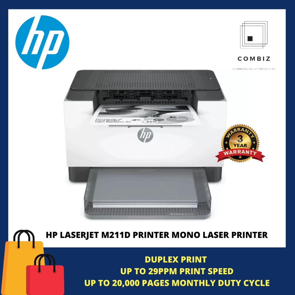HP LASERJET M211D PRINTER MONO LASER PRINTER ( DUPLEX ) 29PPM PRINT ...