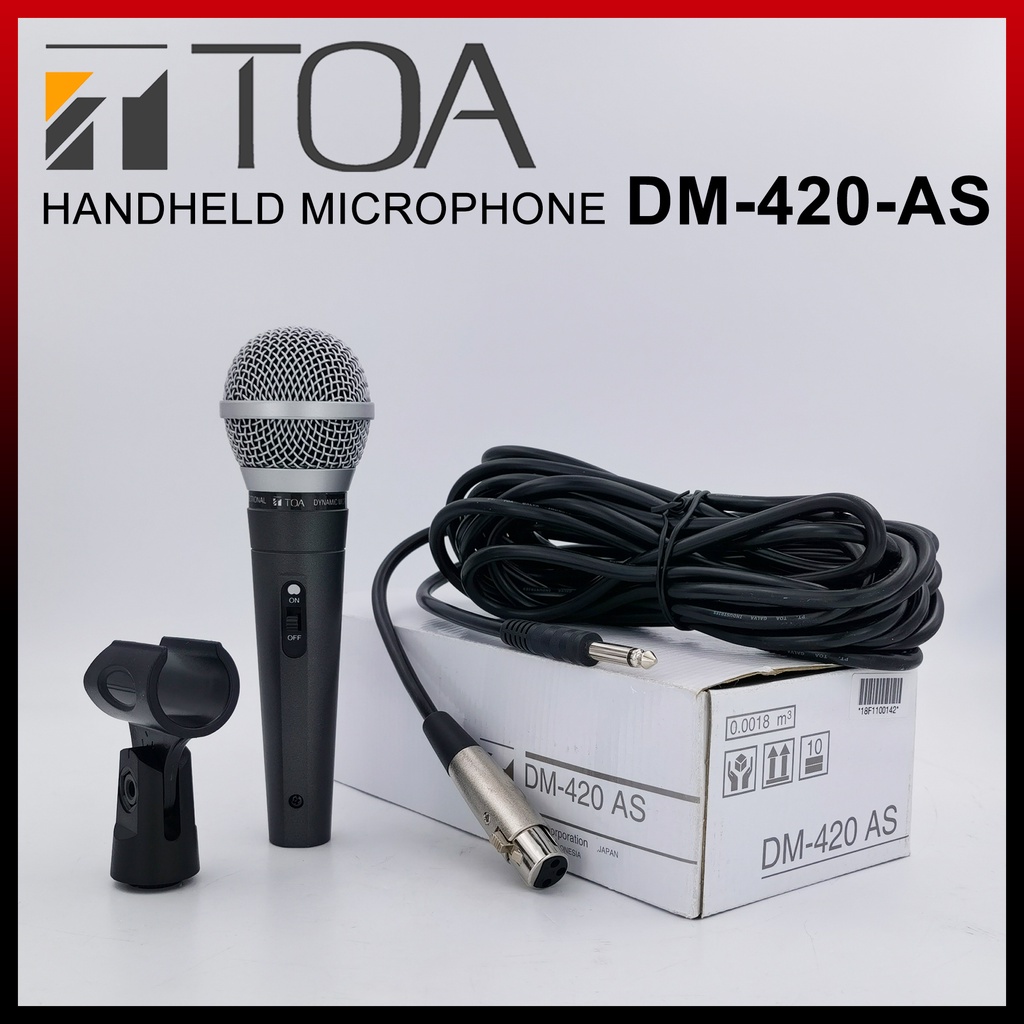 TOA DM420 / DM-420 DYNAMIC MICROPHONE MULTI PURPOSE MICROPHONE ...