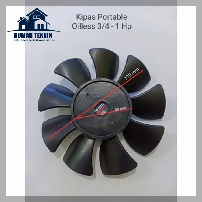 Portable Oilless Air Compressor Dynamo Fan 3/4 HP - 1 HP | Shopee Malaysia