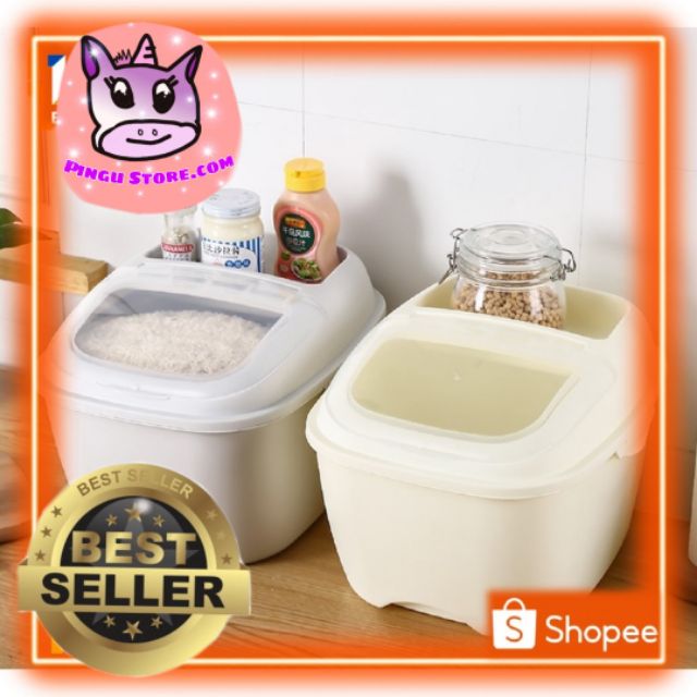 🔥 HOT ITEM 🔥 Bekas Simpan Beras Tepung 10 kg | Shopee Malaysia