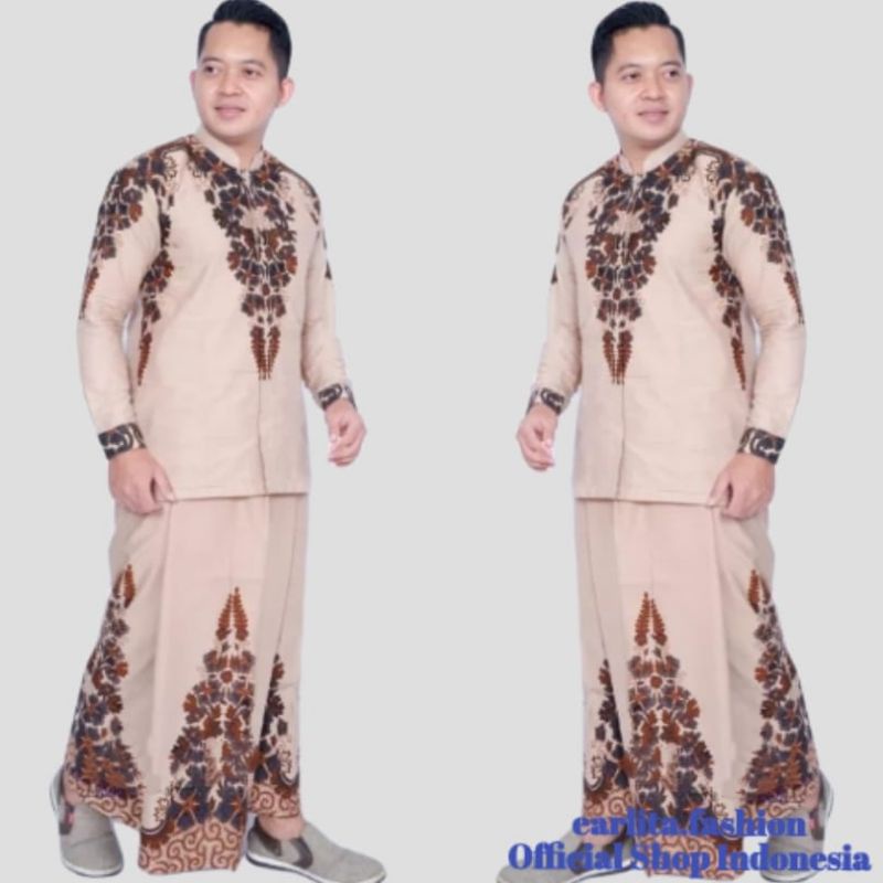Men's koko Shirt, The Latest premium modern solo batik Sarong Suit ...