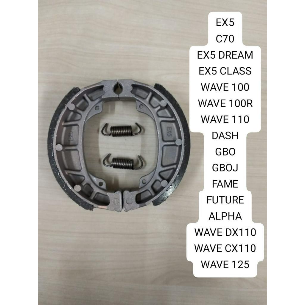 REAR BRAKE SHOE WITH SPRING BRAKE SHOE EX5/C70/DREAM/KRISS/RC80/Y80 ...