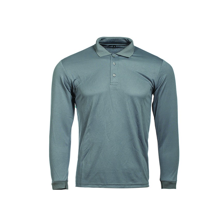 ARORA SPORTS UNISEX QUICK DRY PLAIN LONG SLEEVE POLO SHIRT MICROFIBER ...