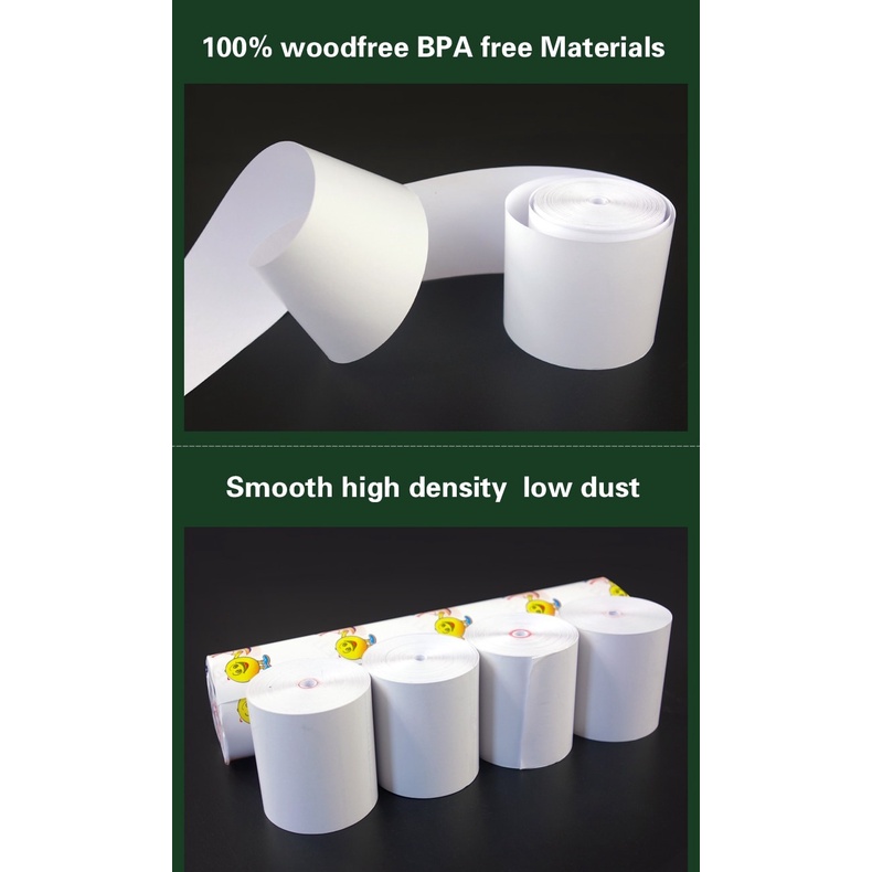 80mm Thermal Paper Coreless Rolls Thermal Receipt Paper Roll Kertas ...
