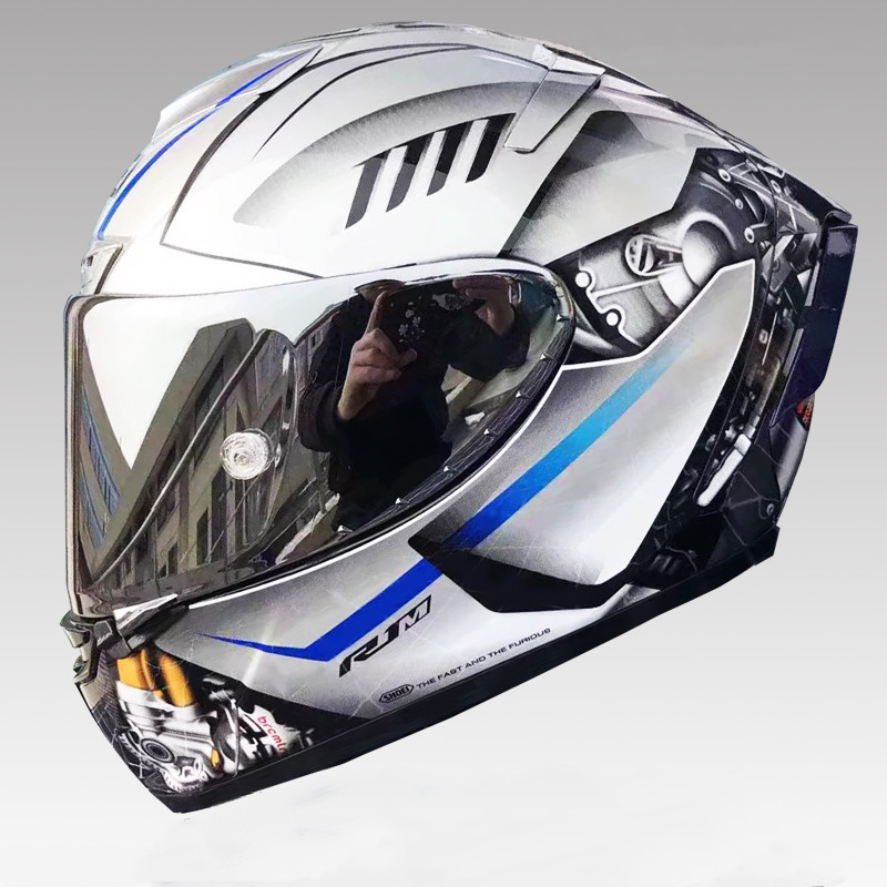 SHOEI X14 Helmet SHOEI Silver 65th Anniversary YAMAHA R1M Cross Country ...