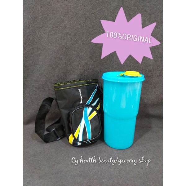 100%ORIGINAL TUPPERWARE THIRSTQUAKE TUMBLE WITH POUCH (1) 900ML~(READY ...