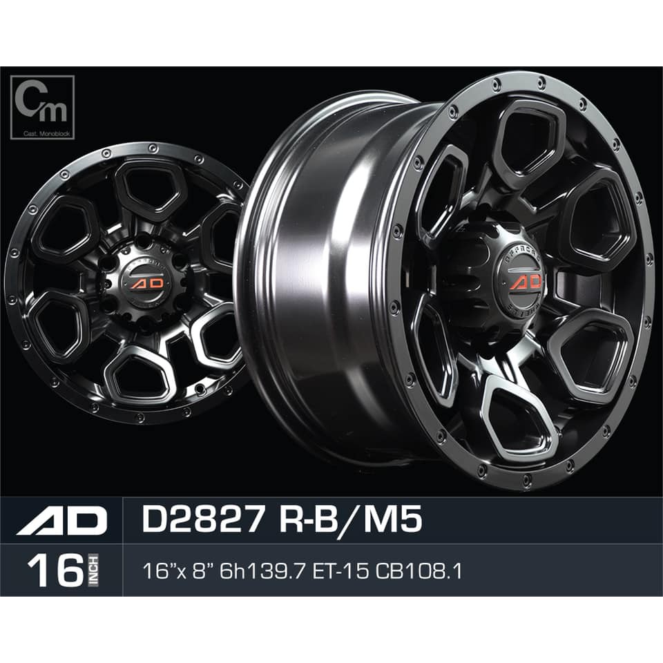 4X4 AD 16 inch 8JJ 6X139.7 ET15 ORI CAR SPORT RIMS WHEELS D2827 ...