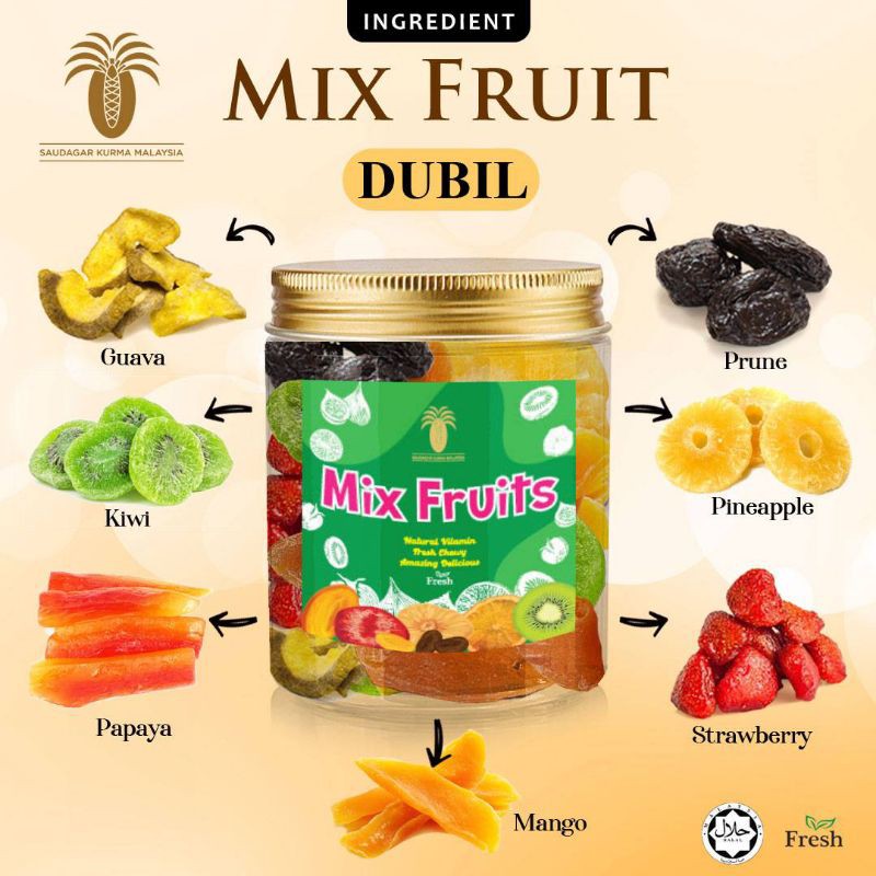 🔥PREMIUM MIX FRUITS🔥GUAVA, 🍓, 🥝, 🍍, PRUNE, PAPAYA, MANGO | Shopee Malaysia