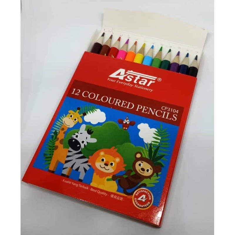 💯Ready Stock💯 Astar Colour Pencils 12‘s | Shopee Malaysia