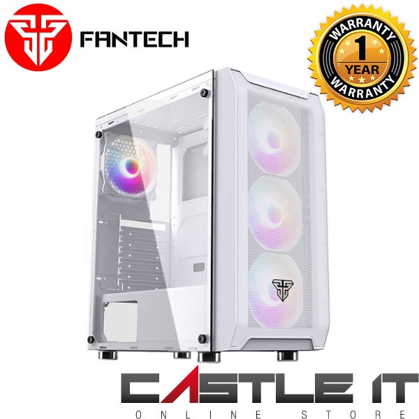 FANTECH CG80 AERO RGB GAMING MIDDLE TOWER CASE SIDE TEMPERED CLASS ...