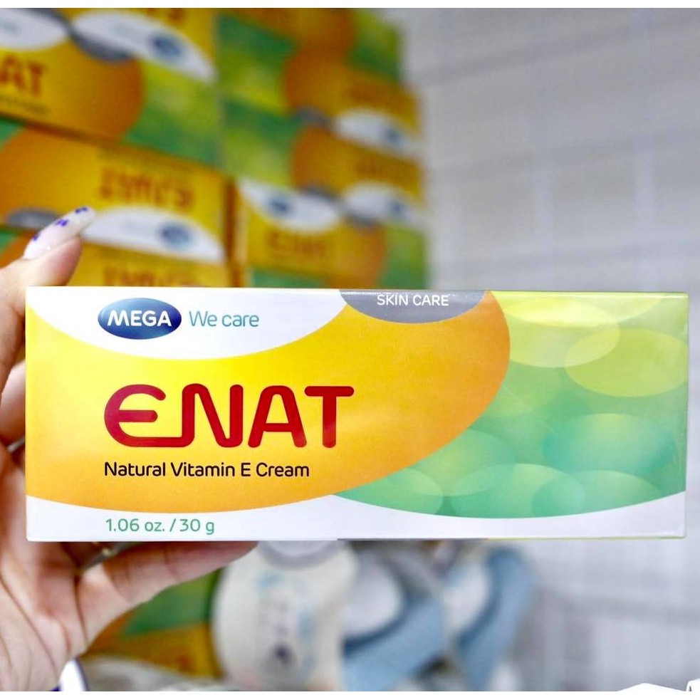 Enat Natural Vitamin E Cream helps moisturize and soften skin (30g ...