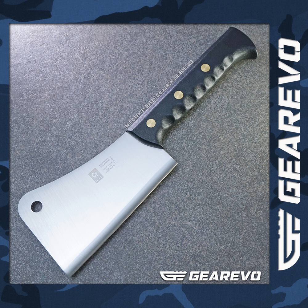 Icel 20 cm Heavy Duty Cleaver/Chopper/Kitchen Knife Black Handle Made ...