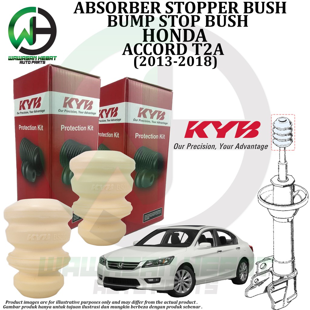 Honda Accord T2A Front / Rear Absorber Bump Stop Kit Bush Stopper KYB ...