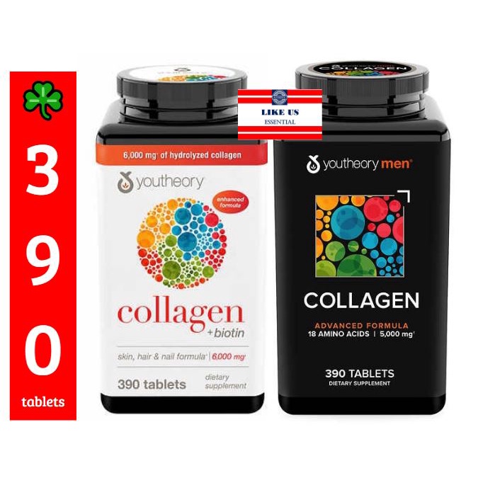 ️390 Tablets youtheory Women Collagen Plus Biotin | 390 tablets ...