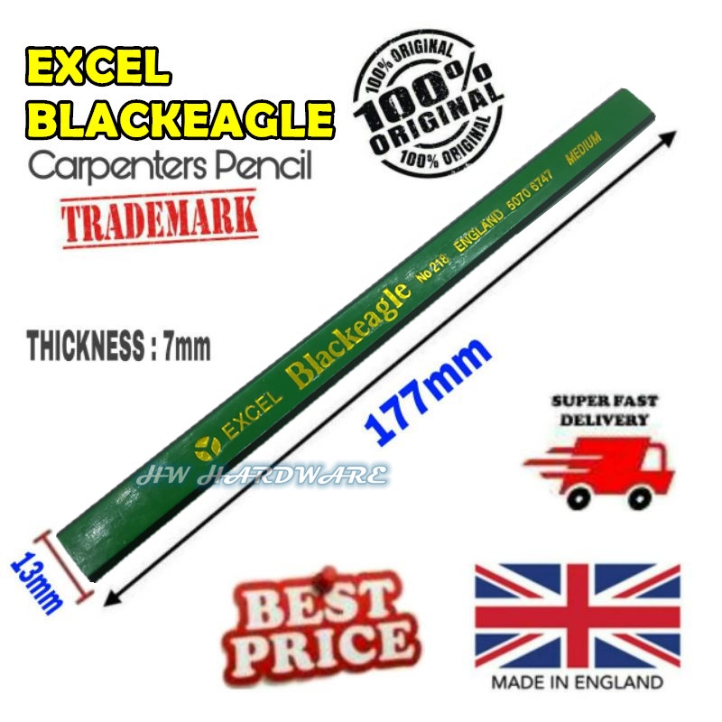 💯% ORIGINAL (Extream Quality) ENGLAND EXCEL / REXEL Blackegde (No. 218 ...