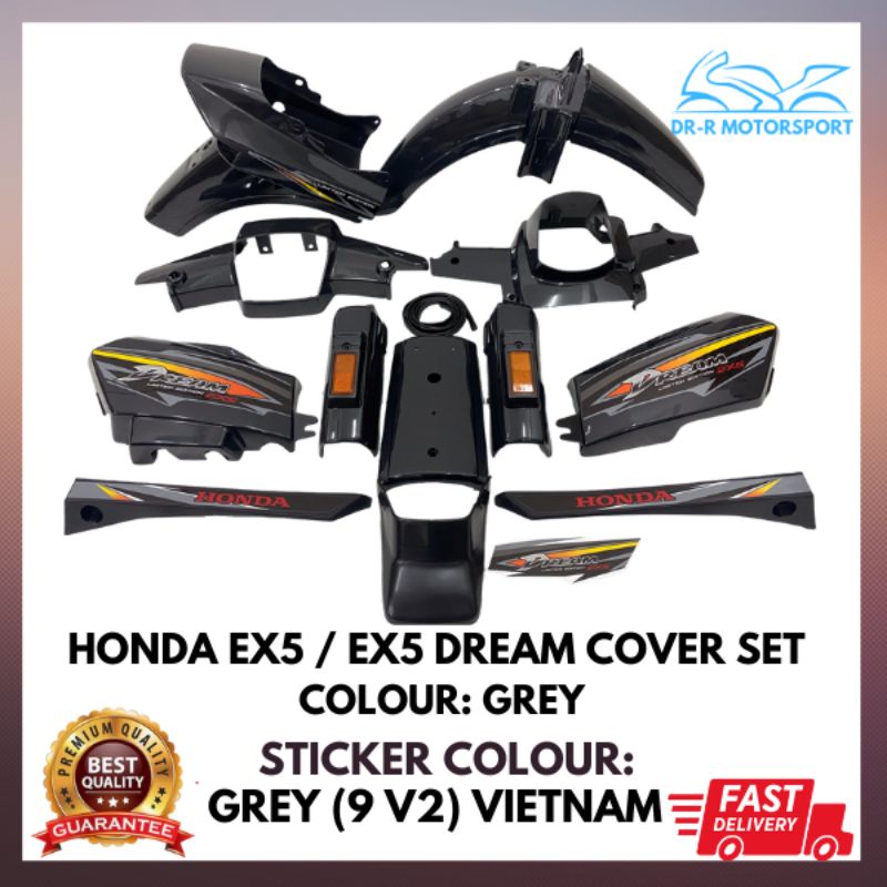 Honda Ex5 / Ex5 Dream Body Cover Set (Siap Tampal Sticker)+Free Gift ...