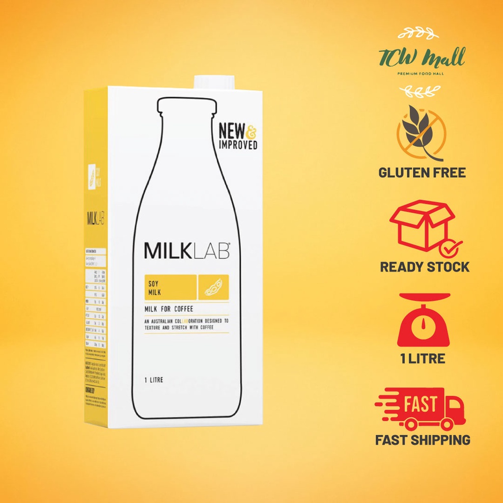MILKLAB SOY MILK 1L Alternative for Coffee Susu Soya untuk Kopi ...