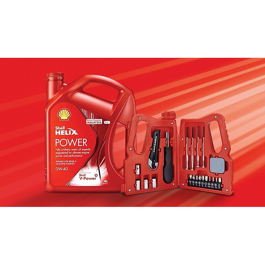 Authentic Shell Helix Power 0W-40 4L With FREE Tool ( LIMITED ...