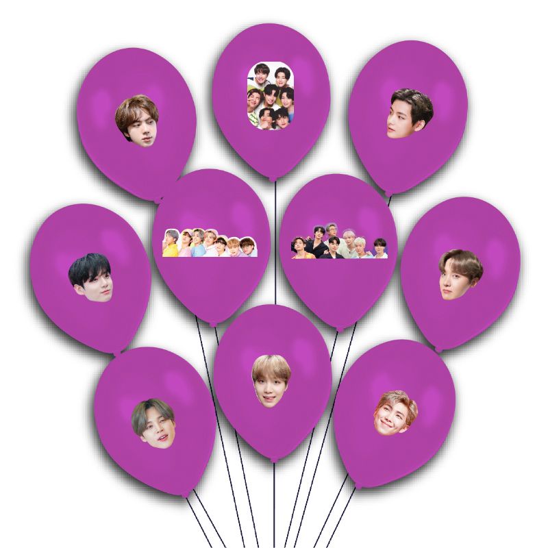 Bts BALLOONS HAPPY BIRTHDAY BIRTHDAY BIRTHDAY DECORATIONS DECOR ...