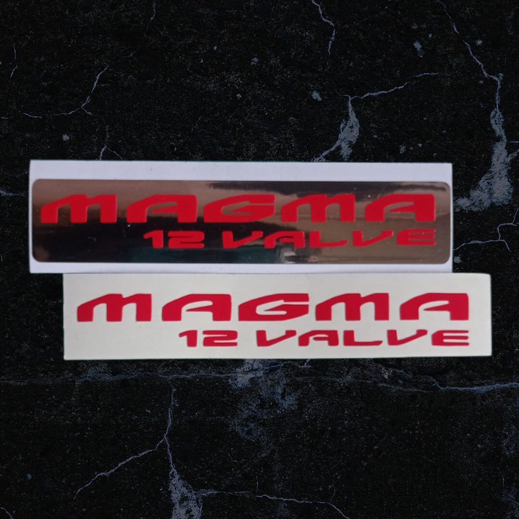 Magma 12 Valve Engine Sticker / Car Decal Automotive Die-Cut Vinyl ...