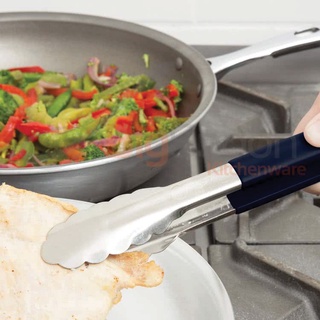 BIGSPOON Food Tong Stainless Steel Clipper with Rubber Grip/BBQ Pasta ...