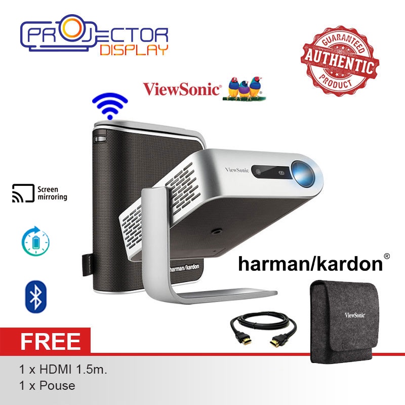 Viewsonic M1+_G2 | M1+ G2 300 Lumens (Type-C) Portable LED Projector With Harman Kardon Speaker ...