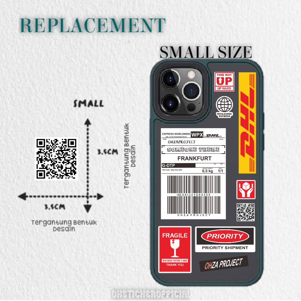 Dhl SERIES B AESTHETIC VINYL STICKER || Sticker CASE HANDPHONE LAPTOP ...