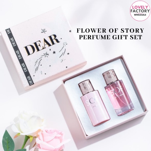 2 IN 1 (50ml x 2) FLOWER OF STORY LADY GIFT SET PERFUME WITH GIFT BOX ...