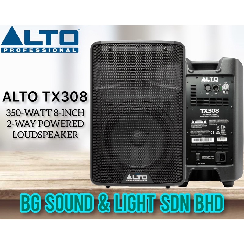ALTO TX308 350-WATT 8-INCH 2-WAY POWERED LOUDSPEAKER | Shopee Malaysia
