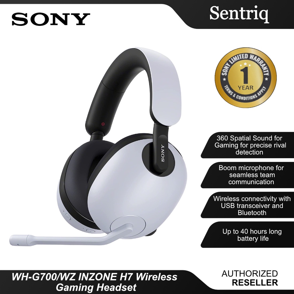Sony WH-G700/WZ INZONE H7 Wireless Gaming Headset (Original) from Sony ...