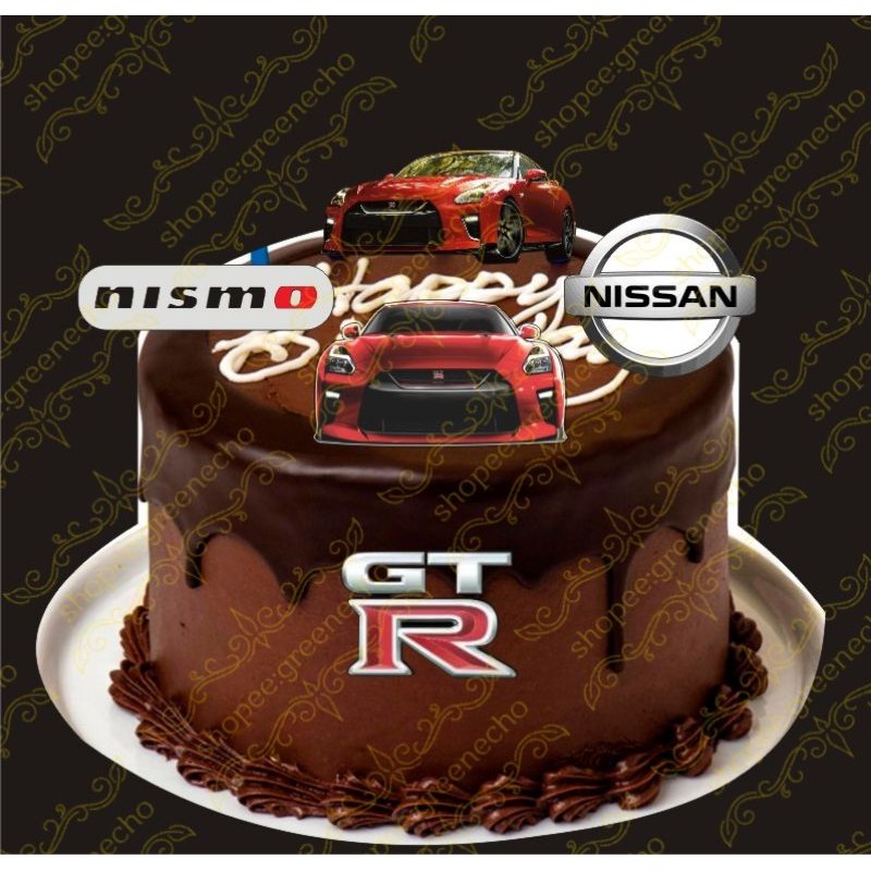 nissan gtr cake topper logo nismo gtr | Shopee Malaysia