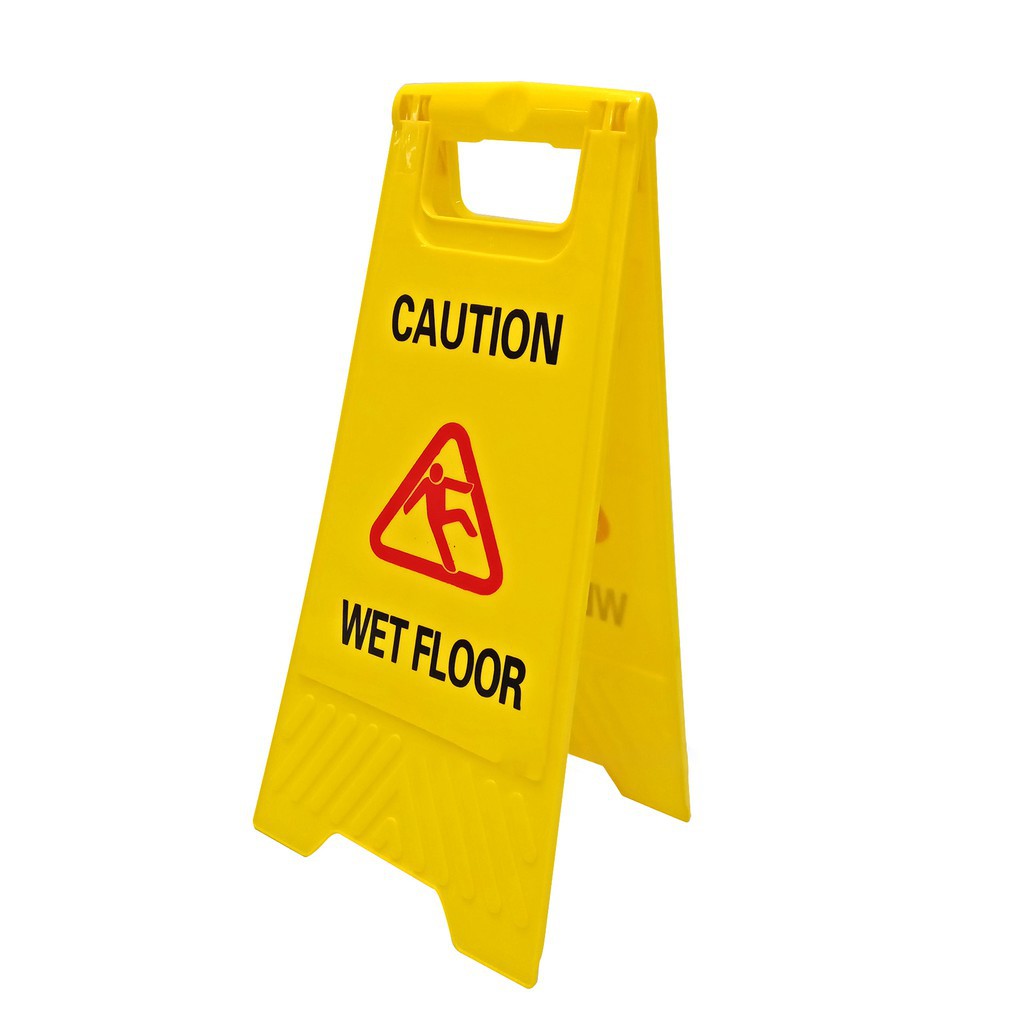 Yellow Foldable Floor Sign Board Stand NO PARKING NO ENTRY WORK IN ...