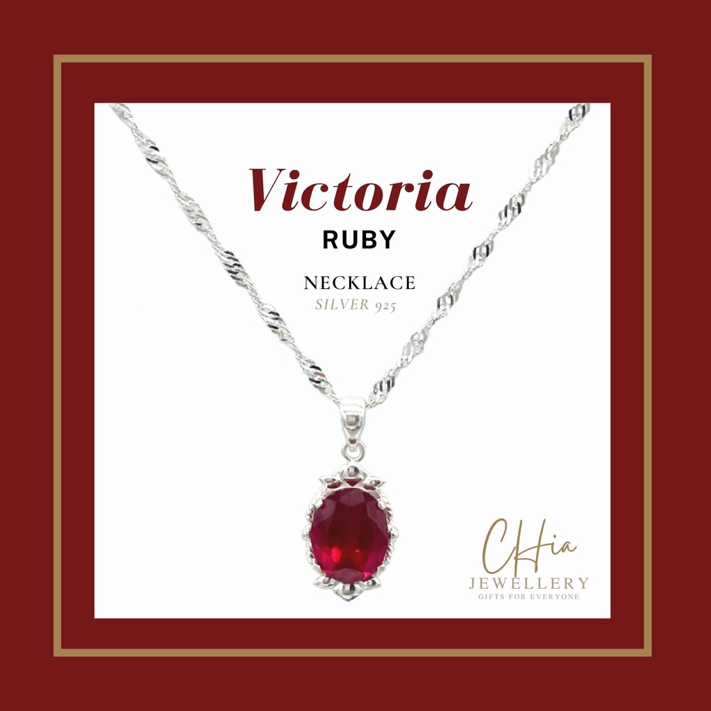 CHia Victoria Necklace (Silver 925) / Rantai CHia Victoria (Silver 925 ...