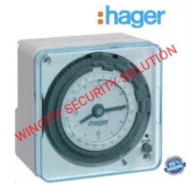 WSS Hager EH711 24Hours Analog Timer Switch Wall Mount Timer Electric ...