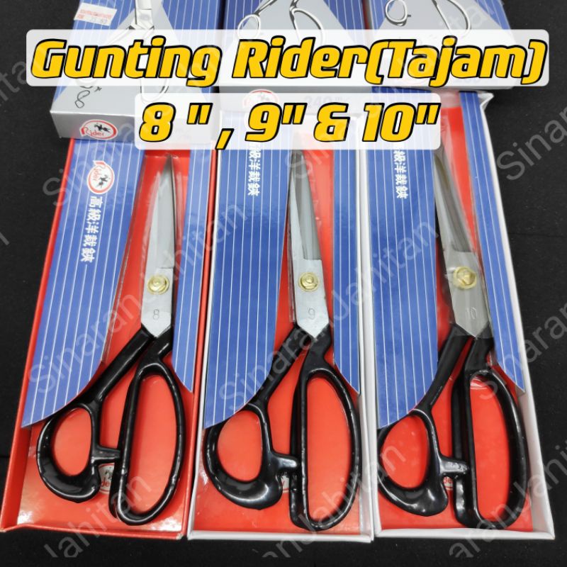 Gunting Rider Kualiti Biasa 8 inci,9 inci & 10 inci(Nak jenis elok cari ...