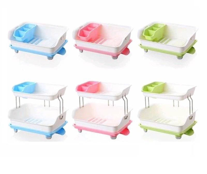 2 Layer Multipurpose Dish Rack Rak Basuh Pinggan Tempat Letak Barang ...
