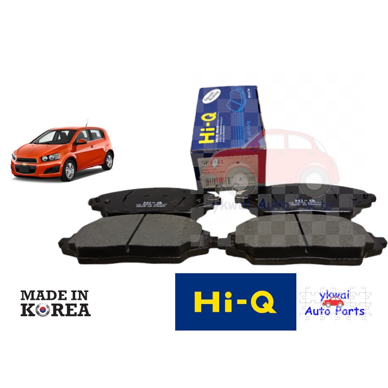 Chevrolet Sonic Front Brake Pad (SP1481) (Hi-Q/Frixa/Hi-Tec) | Shopee ...