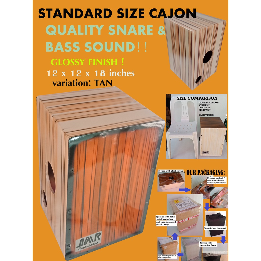 Standard Cajon/beatbox 12x12x18 inches | Shopee Malaysia
