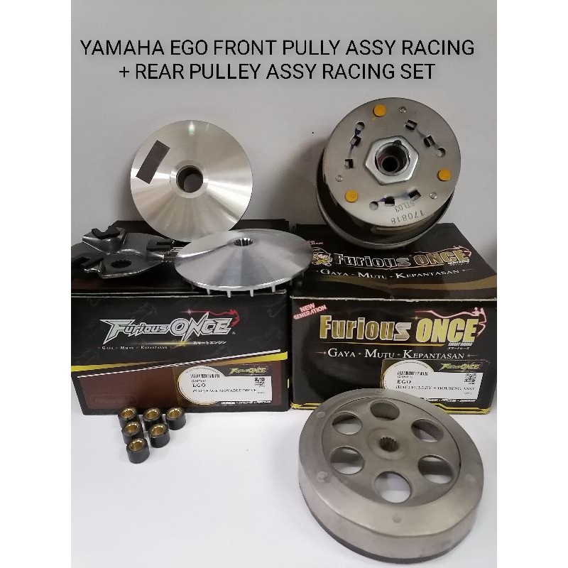 YAMAHA EGO / NOUVOS - 🔥FRONT PULLEY RACING ASSY + REAR PULLEY RACING ...