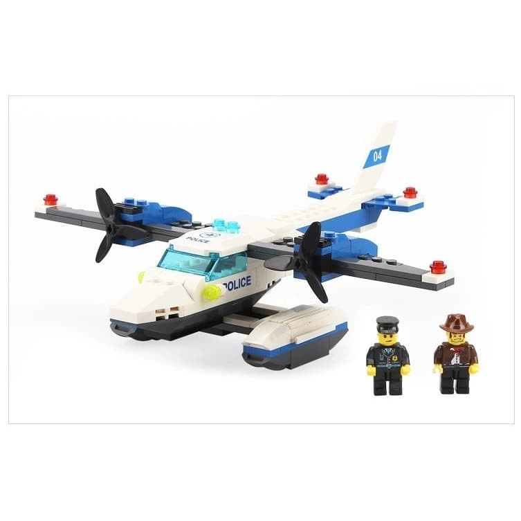 Airplane Police 3 in 1 - Building Block Puzzle Brick Police Toy ...