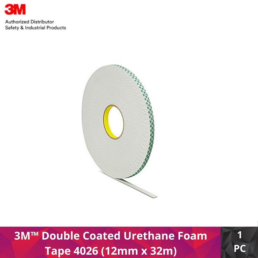 3M Double Coated Urethane Foam Tape 4026 (12mm x 32m) | Shopee Malaysia