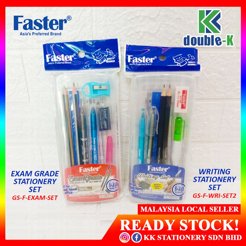 FASTER Stationery Exam Grade Set (GS-F-EXAM-SET) & Writing Set 2 (GS-F ...
