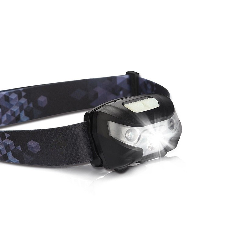 USB Rechargeable LED Headlamp Infrared Sensor Control Headlight Torch ...