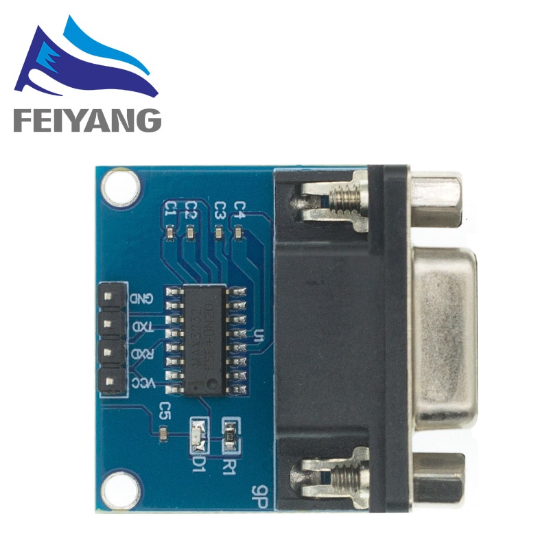 MAX3232 RS232 to TTL Serial Port Converter Module DB9 Connector MAX232 | Shopee Malaysia