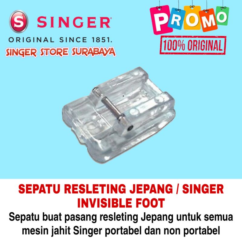 MESIN Singer / Singer invisible foot sewing machine Japanese zipper ...