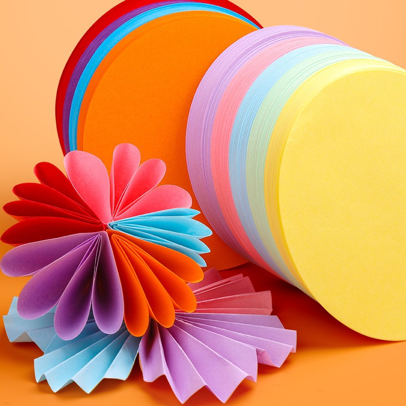 Art Craft Circle Round Cut Precut Pre-cut Cutting Paper Origami School ...